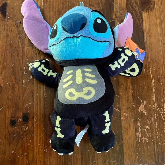 Disney | Holiday | Nwt Stitch In Skeleton Halloween Costume Stuffed ...
